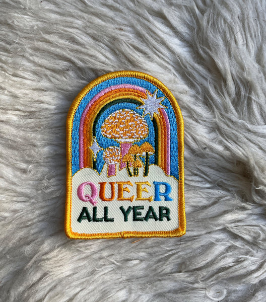 Queer All Year Patch – Ash + Chess